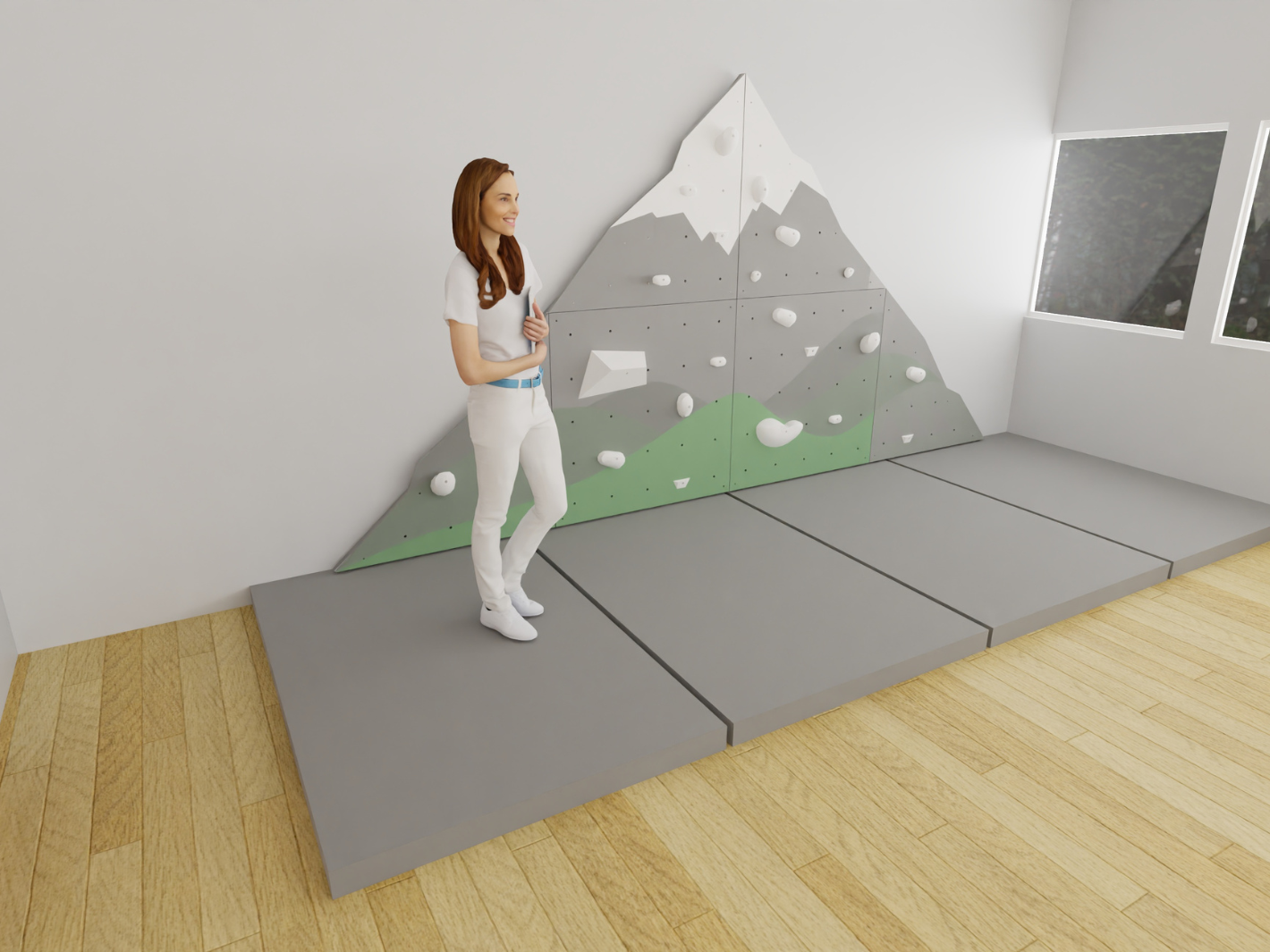 Summit Peak Wall Mounted Climbing Wall - Summit Sensory Gym